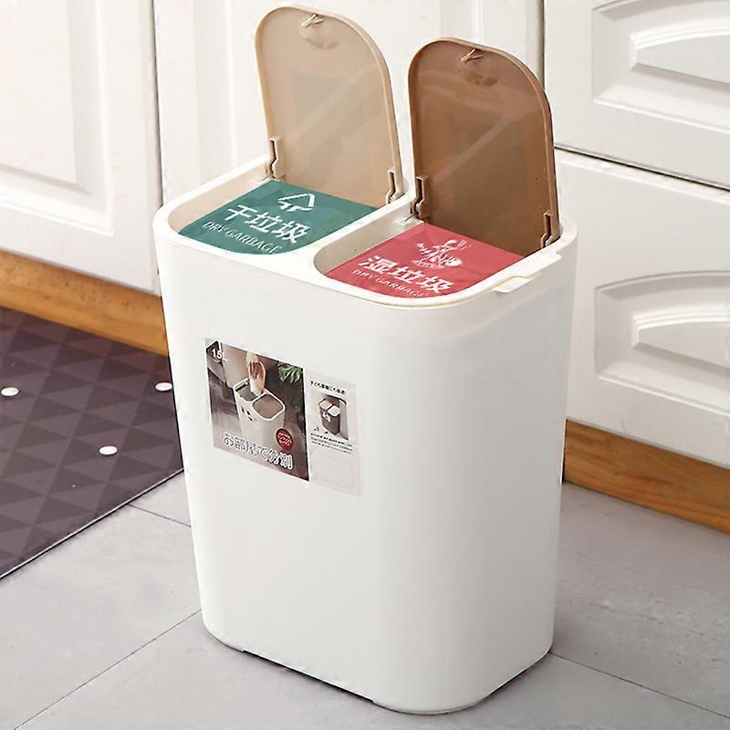 Classification Trash Can Double Covered Double Cover Wet and Dry ...