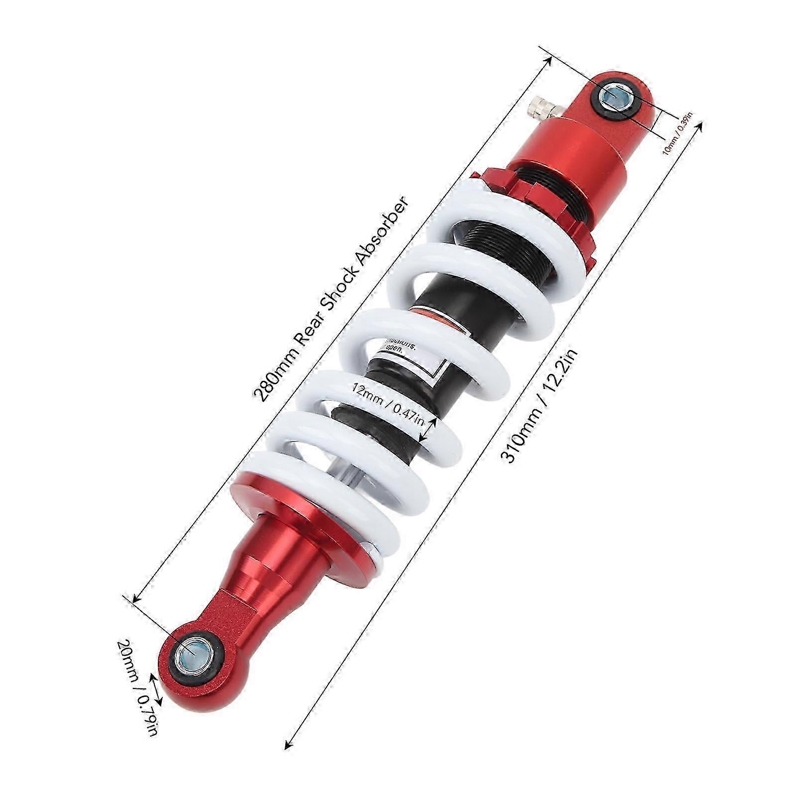 280mm Rear Shock Absorber Adjustable Suspension Shock Absorber for Dirt ...
