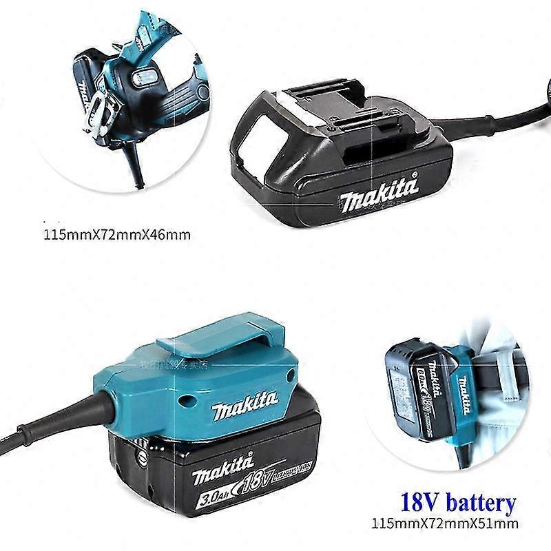 Makita Power Tools 14v 18v Lithium Battery Lightweight Adapter Extension Cords Bpa18 Battery ...