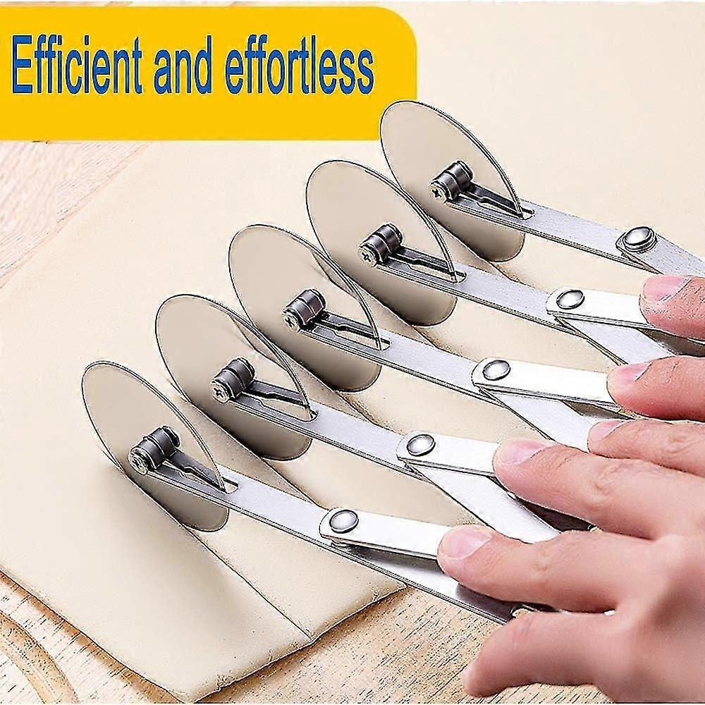 2024,5 Wheel Pastry Slicer, Stainless Steel Telescopic Pizza Slicer ...
