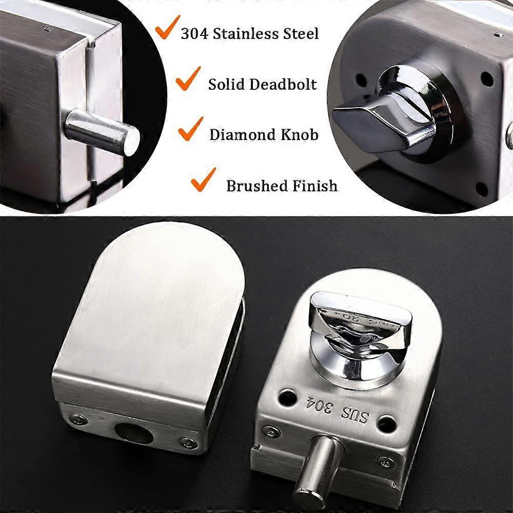 Stainless Steel Glass Door Lock Floor Latch Bolt Floor Lock For ...