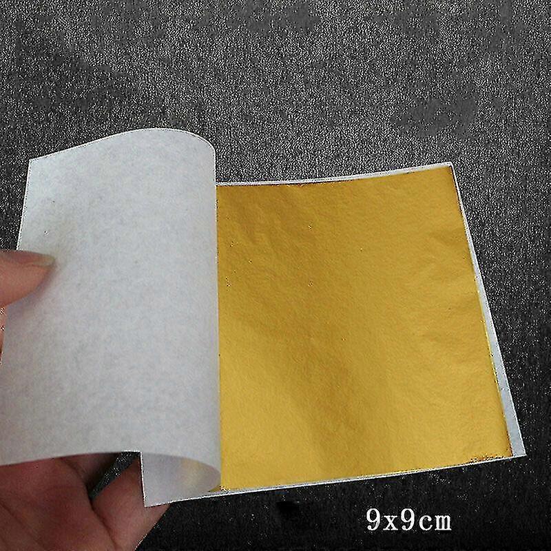 100x 24K Gold Leaf Sheets Art Craft Design Gilding Framing Scrap ...