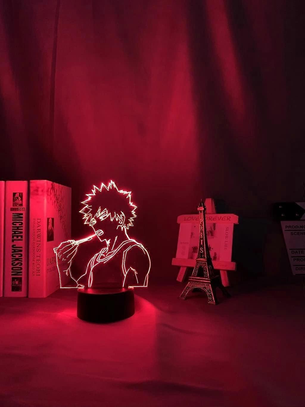 SBSG My Hero Academia Anime Figure Katsuki Bakugo 3D Led Night Lights ...