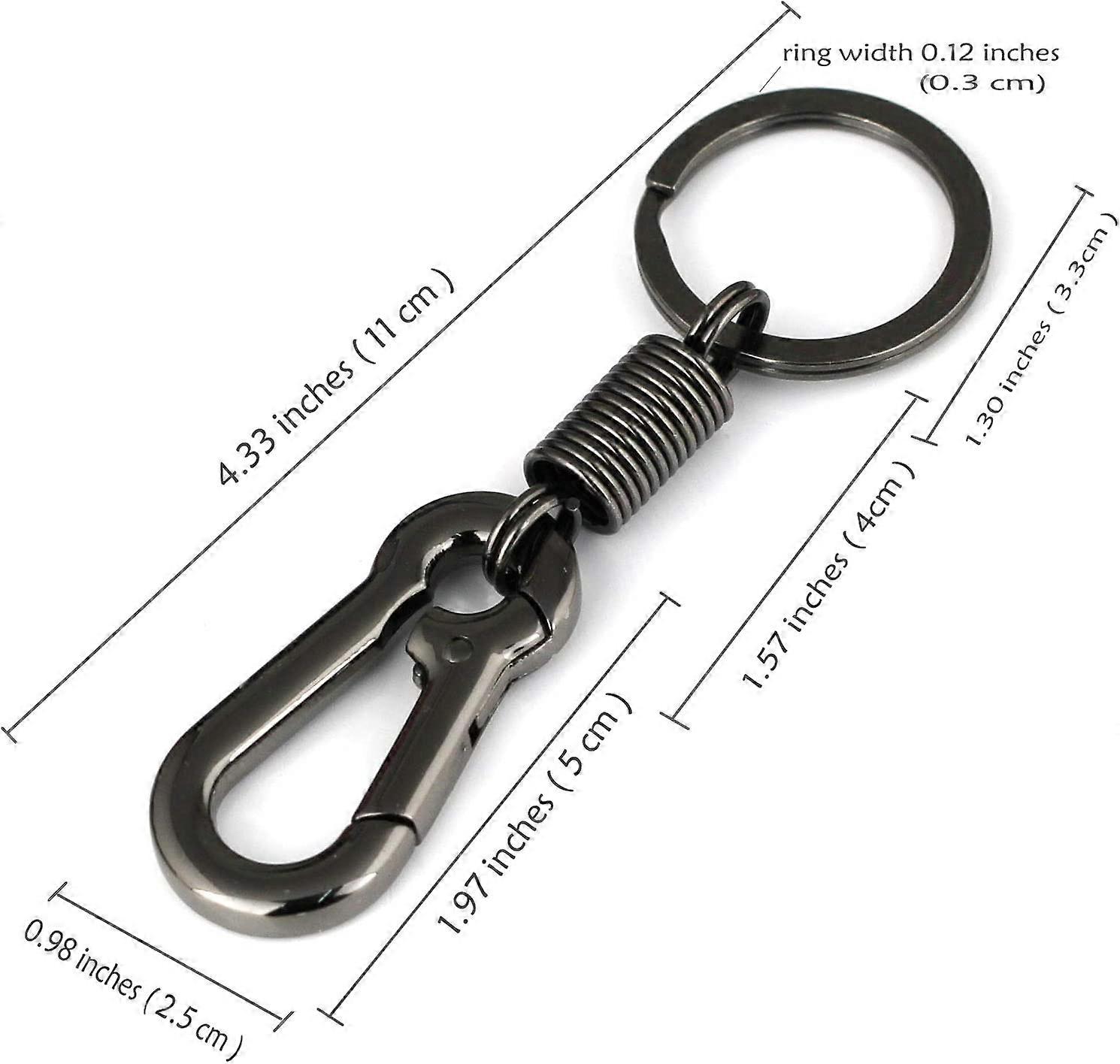 Maycom Retro Style Simple Strong Carabiner Shape Keychain Key Chain Ring Keyring Keyfob Key ...