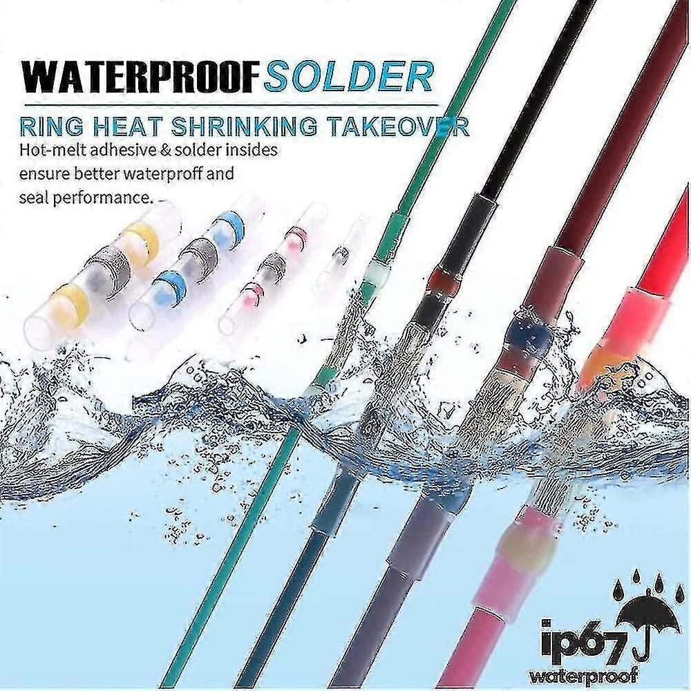 500pcs Solder Joint Wire Connector - Shrink Solder Butt Connectors ...