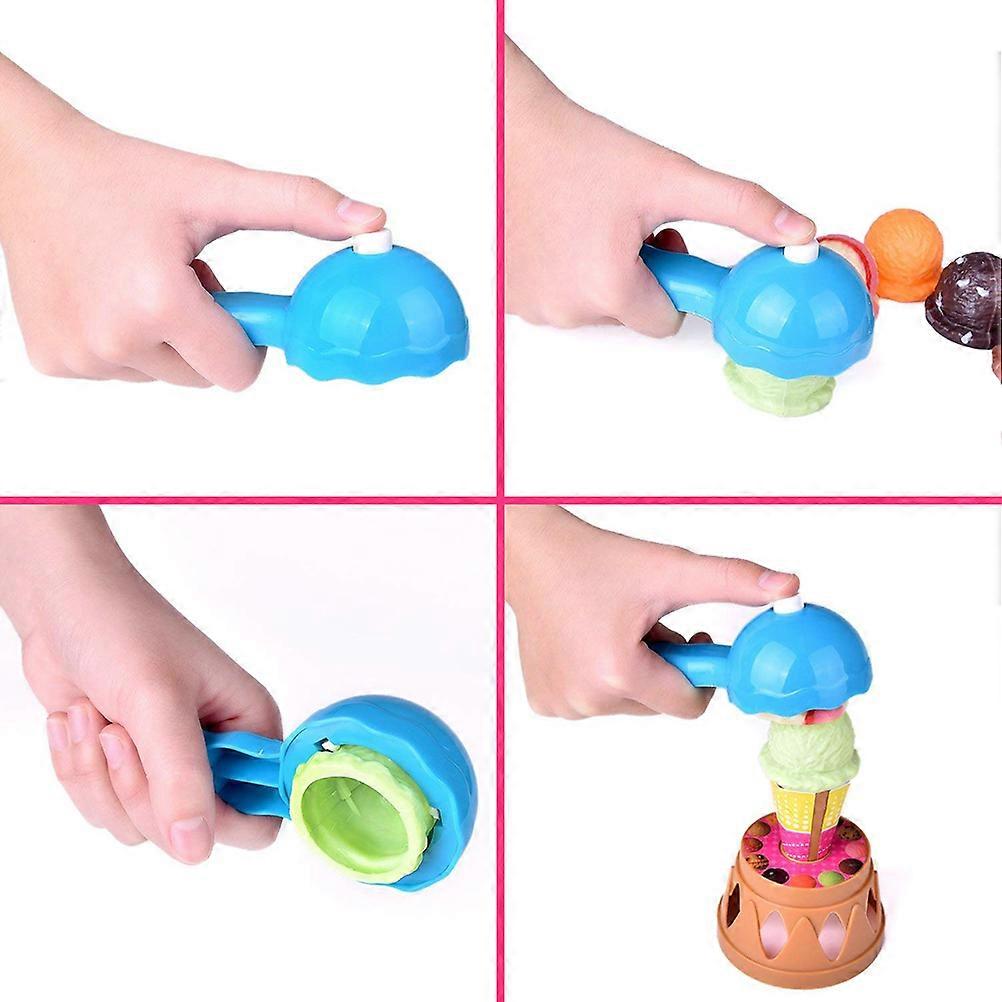 Ice Cream Stacked Toys Stacking Ice Tower Toy Set Balance Game for Kids ...
