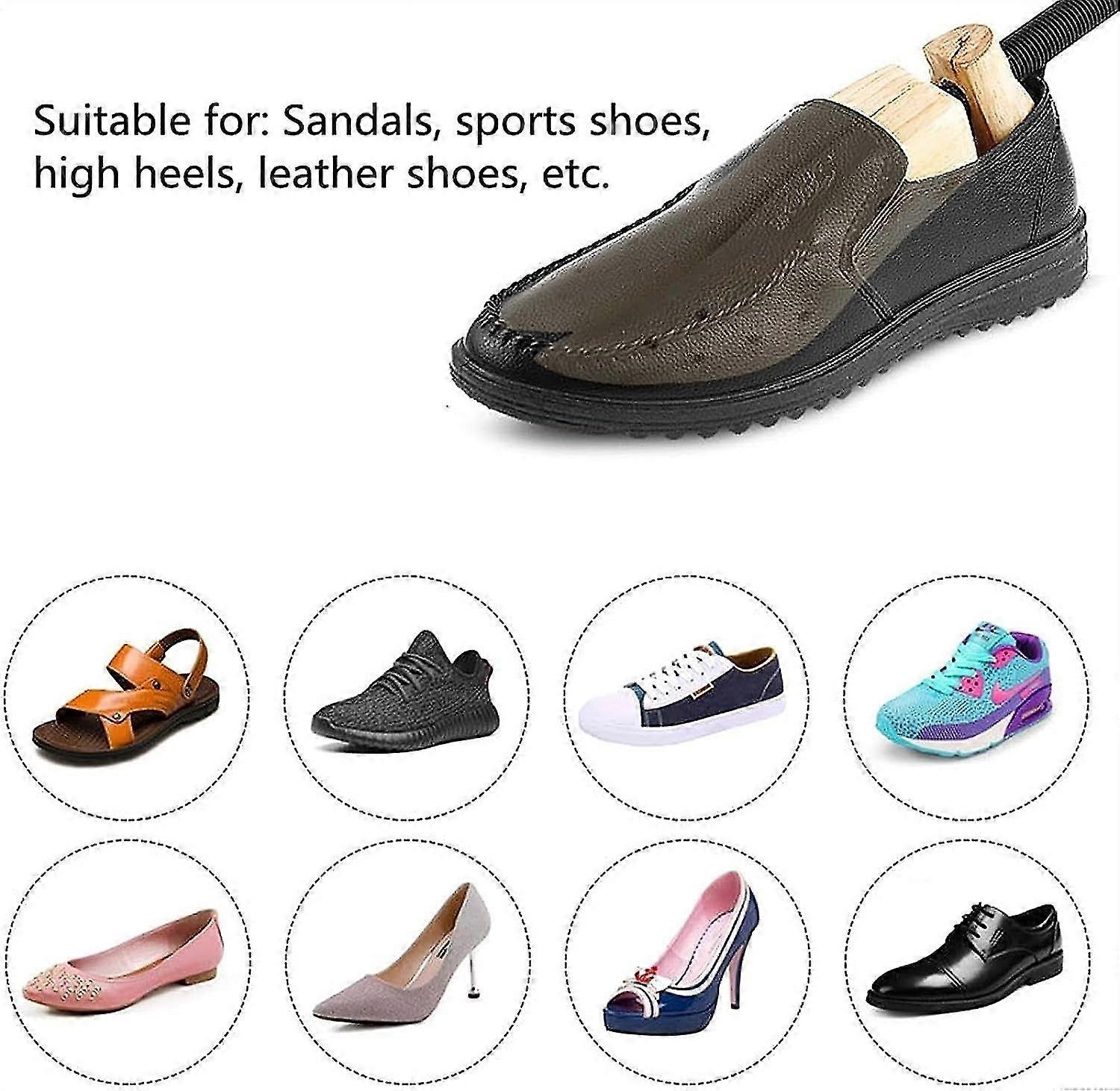 Shoe Tree Shoe Expander - Premium Wooden Shoe Trees for Expanding and ...