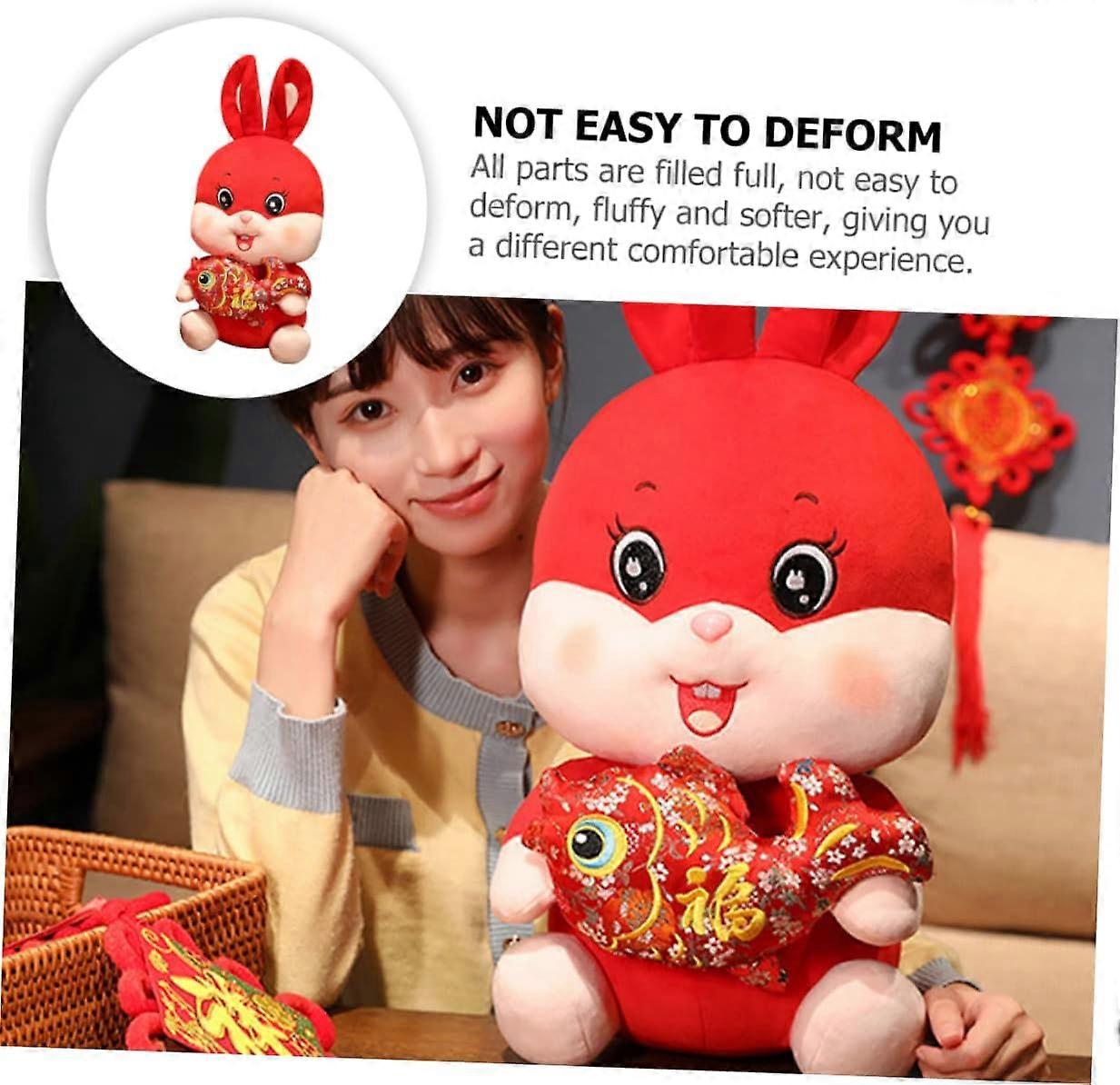 Year of The Rabbit Mascot Mini Plushies Mini Animals Stuffed Rabbit ...