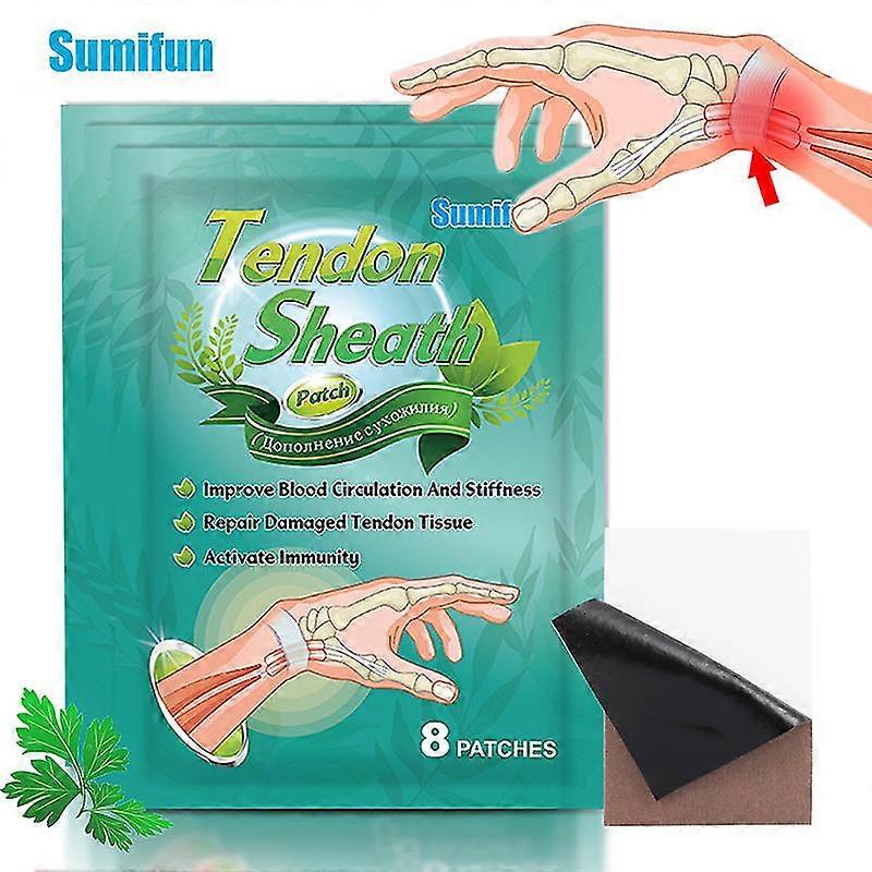 8 tendon sheath patches hand tendonitis arthritis care stickers ...