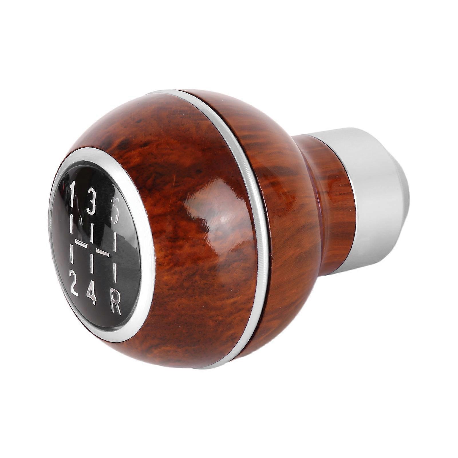 Universal Car Wood Texture Metal Gear Shift Knob | Fruugo UK