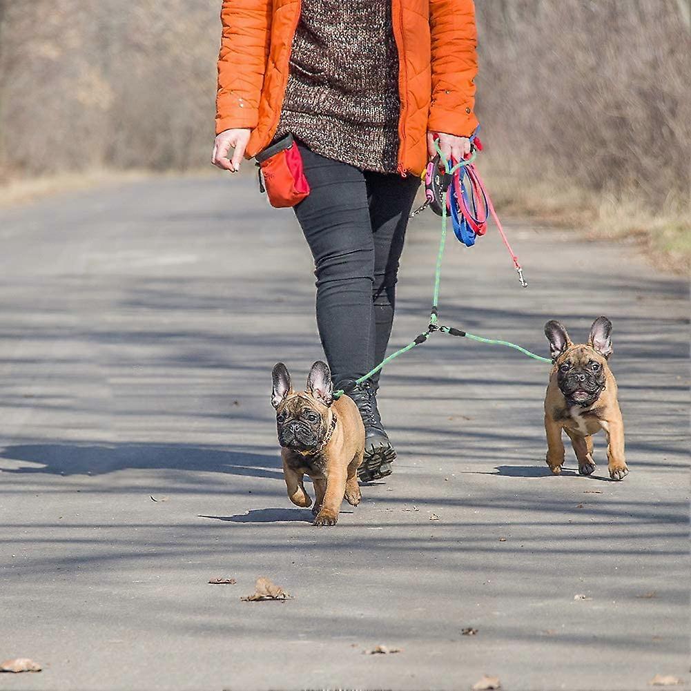 1 Packs Dog Double Leads, Nylon Dog Lead Splitter With Soft Handle, No ...