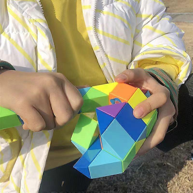 3D Magic Ruler Twist Snake Puzzle Educational Toys For Children Fidget ...