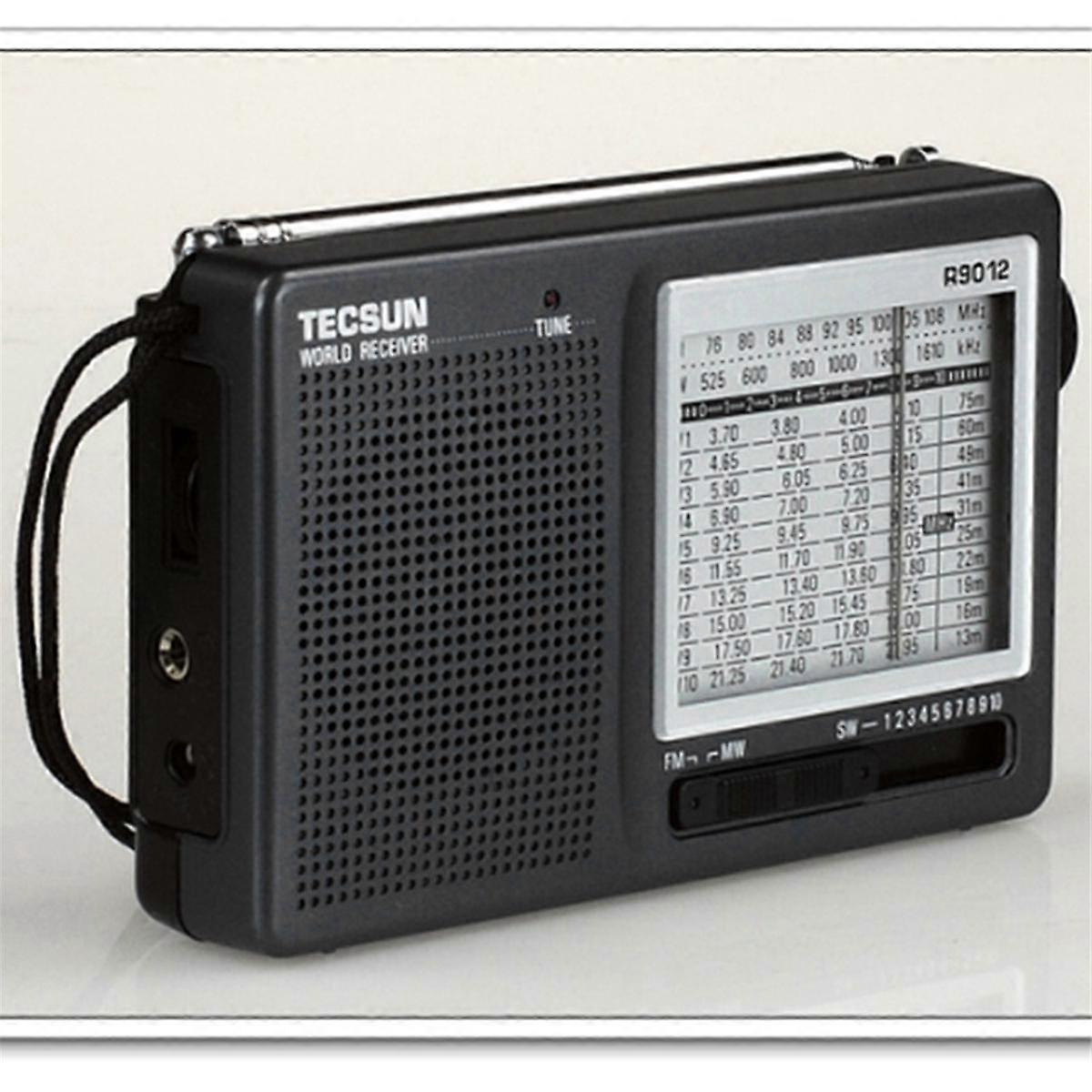 R-9012 Portable Radio Receiver AM/FM/SW 12 Bands with an-05 External Antenna Multiband Shortwave ...