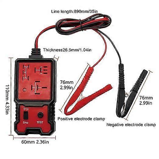Relay Tester 12/24 Volt, 12V Portable Small Radiation Tester Kit | A/C ...