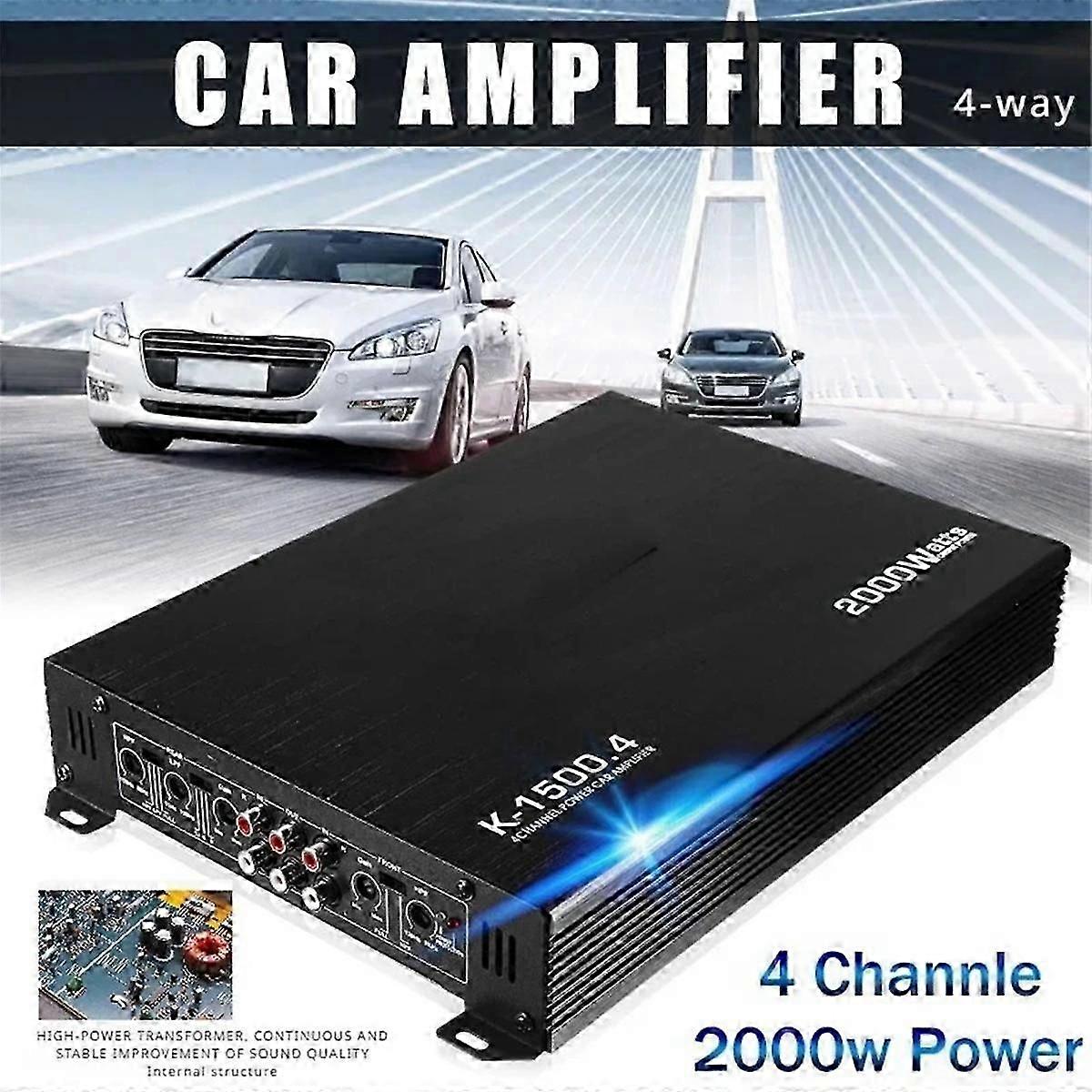 Class Ab Car Audio Modified 4-channel 4x80w High-power Audio Amplifier Four-door Speaker Active ...
