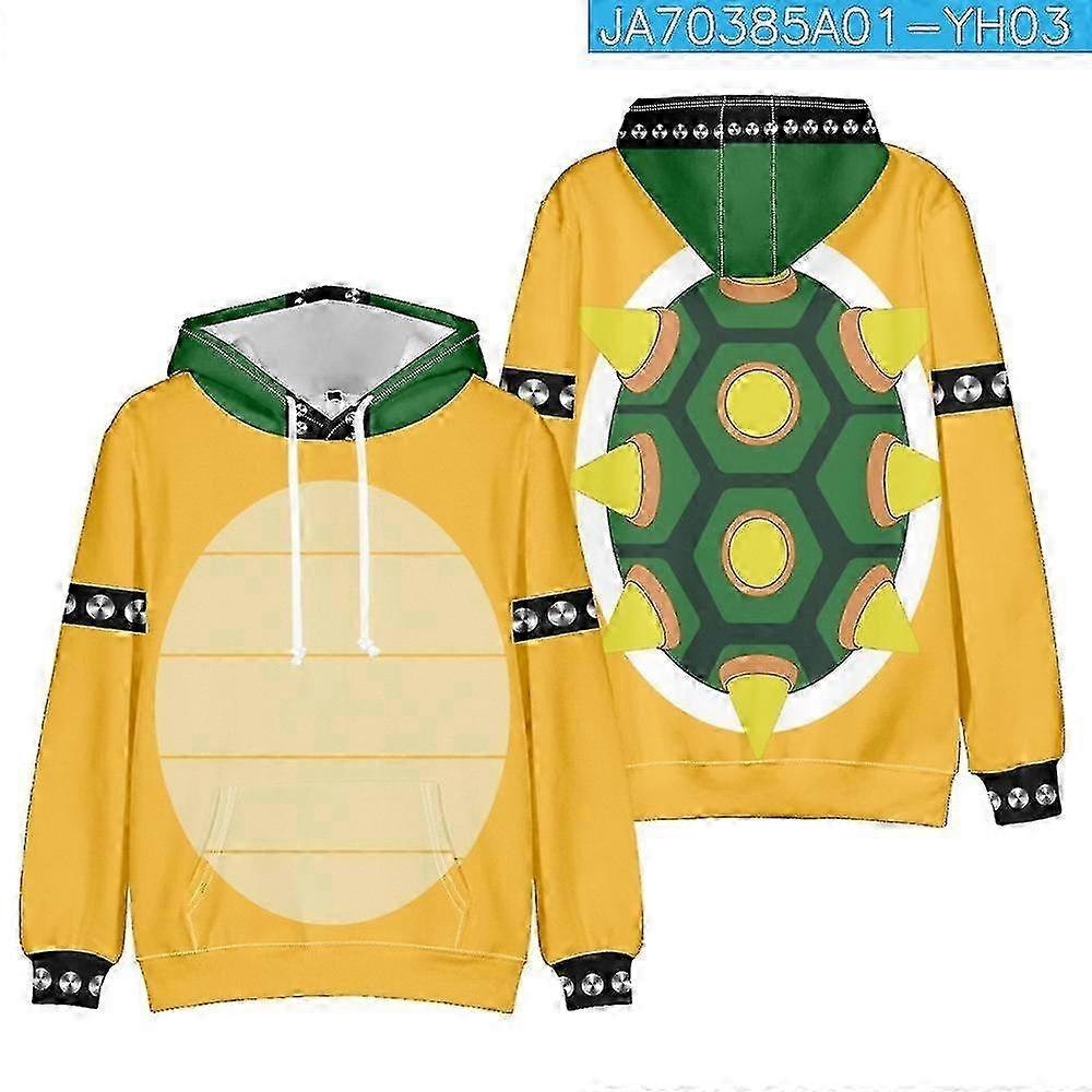 New Mario Bowser hooded sweatshirt hoodie cos suit loose coat short ...