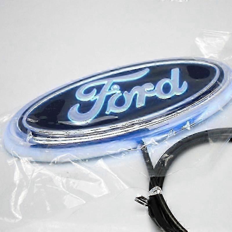 4d Led Car Front And Rear Logo Light Badge Lamp Emblem Sticker For Ford ...