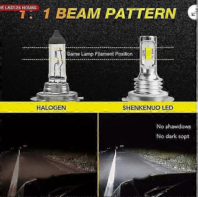 For Ford Fiesta MK7 6X 100W Bright White LED Low/Fog/Side Headlight ...