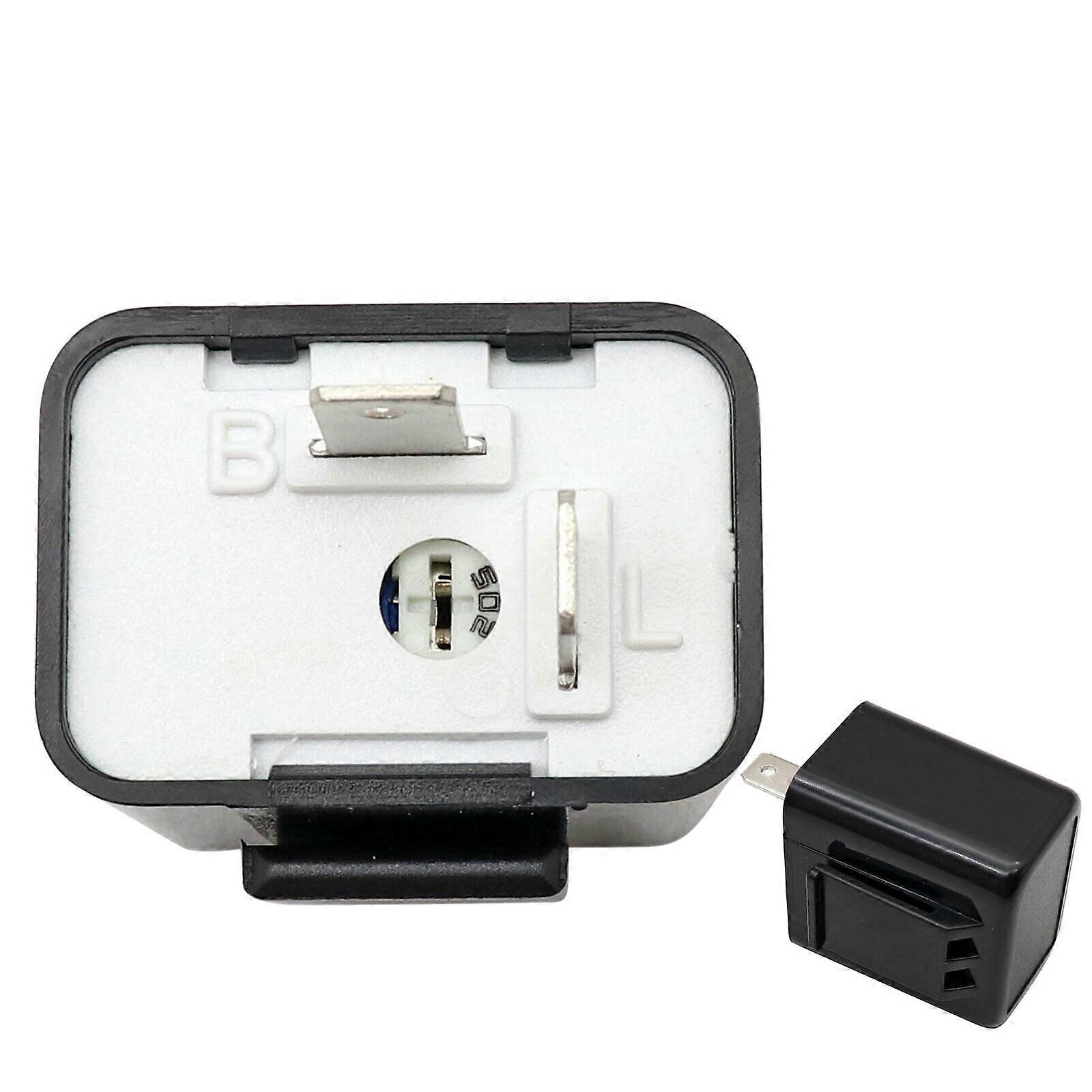 2-Pin LED Flasher Relay 12V Adjustable Frequency for Motorcycle Turn ...