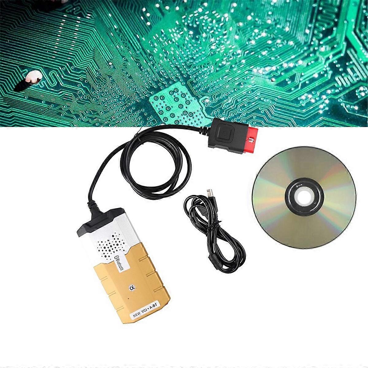 OBD2 Codes Reader Dual-Board Bluetooth Failure Detection Device Gold ...