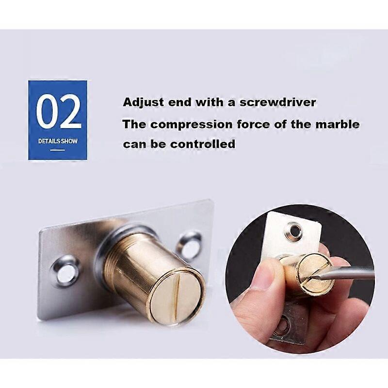 2 pieces of ball locks, stainless steel ball locks with screws ...