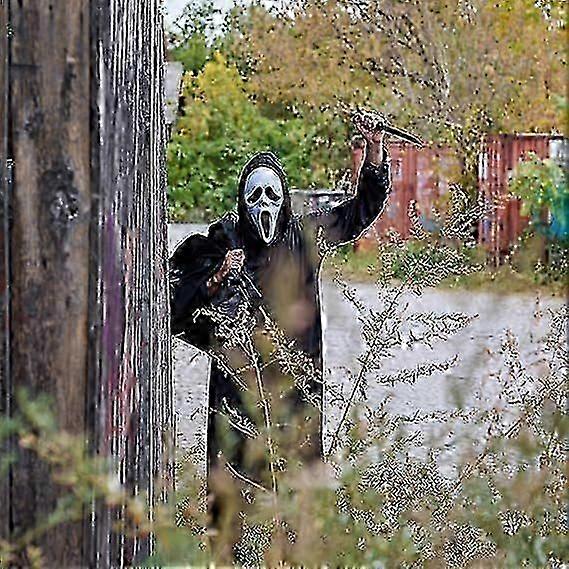 Fun World Ghost Face Bloody Bling Mask Costume, Scary Halloween Costume ...