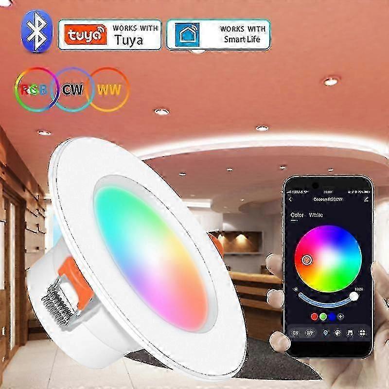 Tuya Smart Led Downlight Led Ceiling Recessed Down Light Dimmmable Spot ...