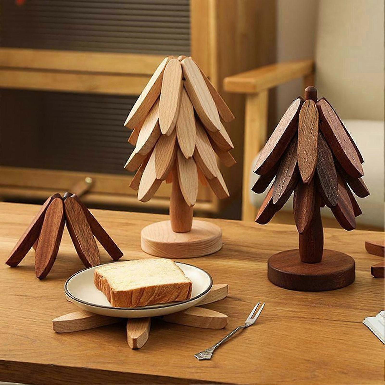 Hot Dish Coaster with Tree-shaped innovative Tree Shape Trivet Set for ...
