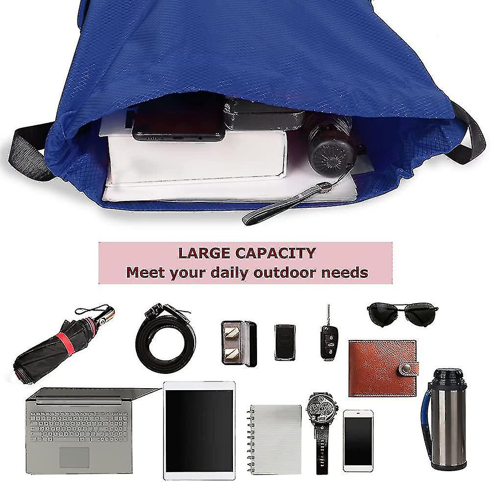 Drawstring Gym Bag - Waterproof Swim Pe Bags Draw String Changing Bag ...