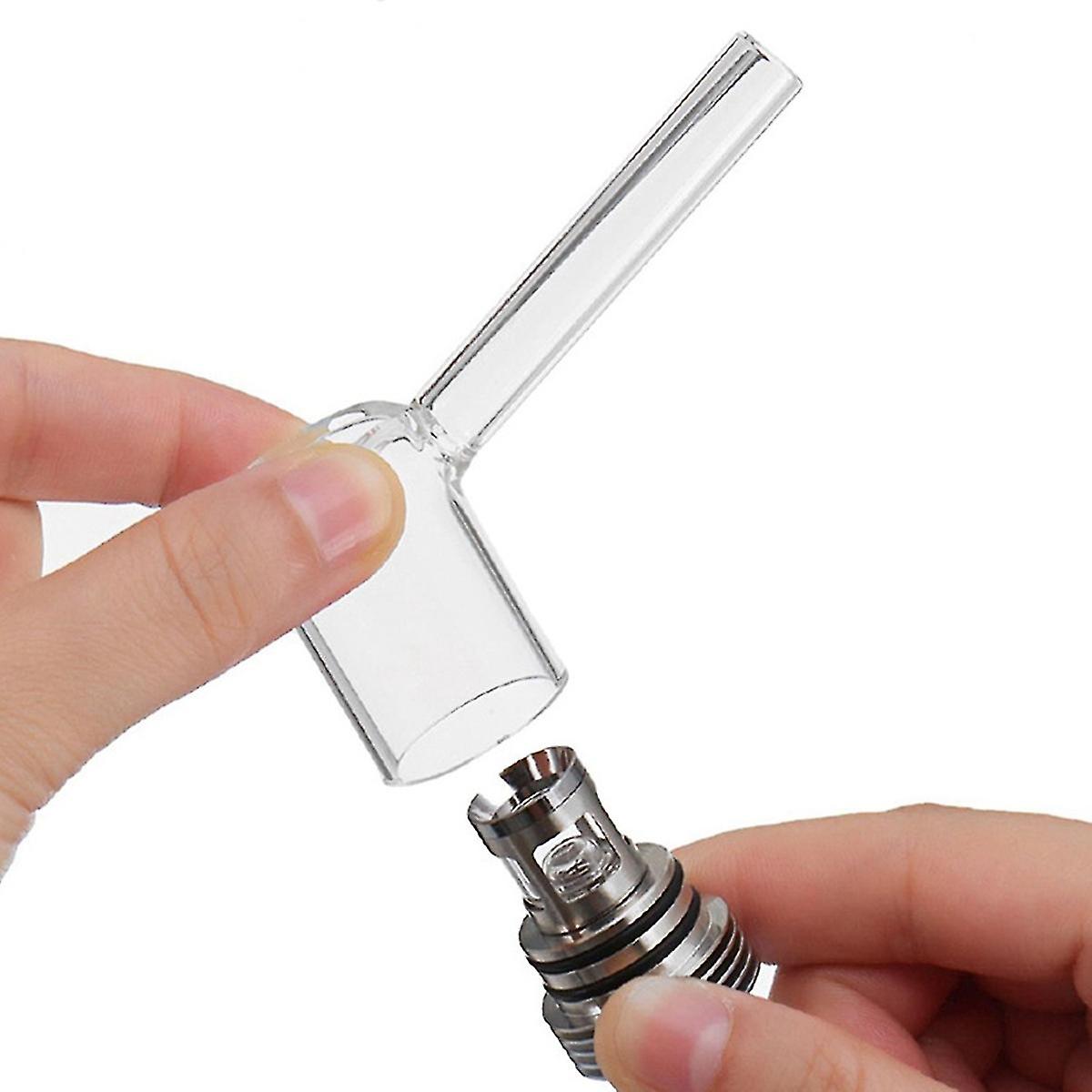 510 Motar Glass Attachment For Wax Quartz Glass Tank Quartz Coil-less ...