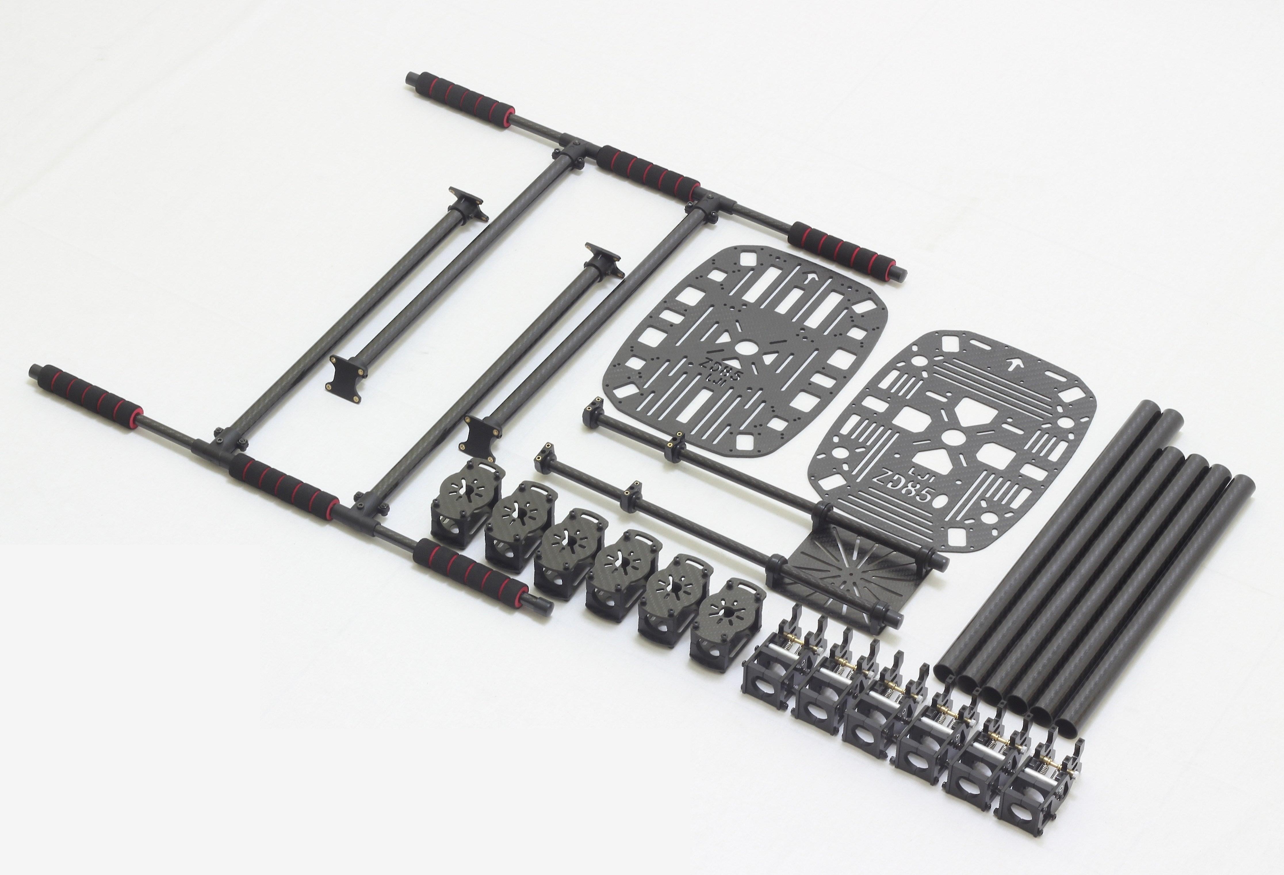 Zd850 Full Carbon Fiber Zd 850 850mm Hexa-rotor Frame Foldable Arm ...