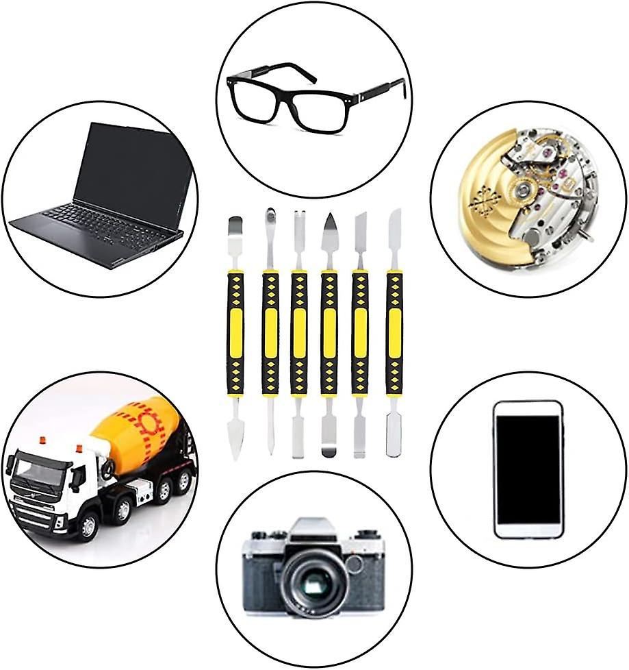 Metal Crowbar 6-Piece Set Metal Crowbar Set Repair Tools Mini Multi ...