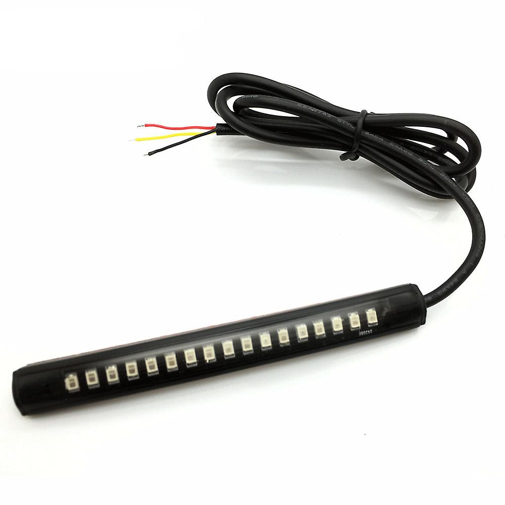 2X Motorcycle 17 LED Tail Light Strip Indicator Brake Stop Turn Signal ...
