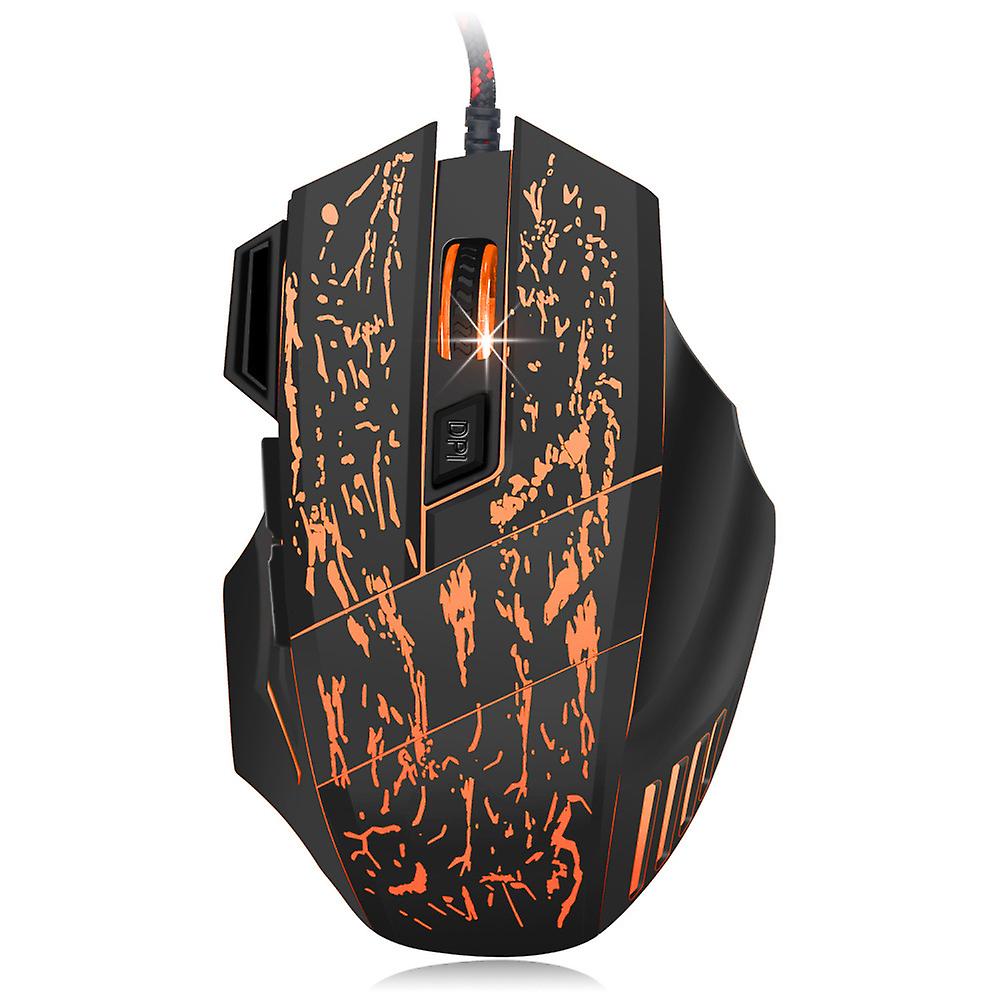 Veeki Seven-button gaming mouse with 5-speed adjustable DPI, flowing ...