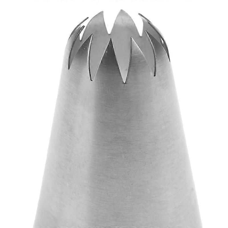 C10 Large Size Piping Nozzle Cake Cream Decor Icing Tips 10 Teeth Close ...