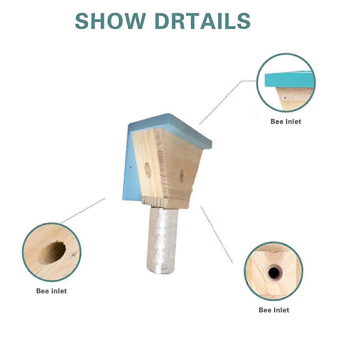 Wood Carpenter Bee Trap for Outside - Wood Boring Bee Trap - Best Bee ...