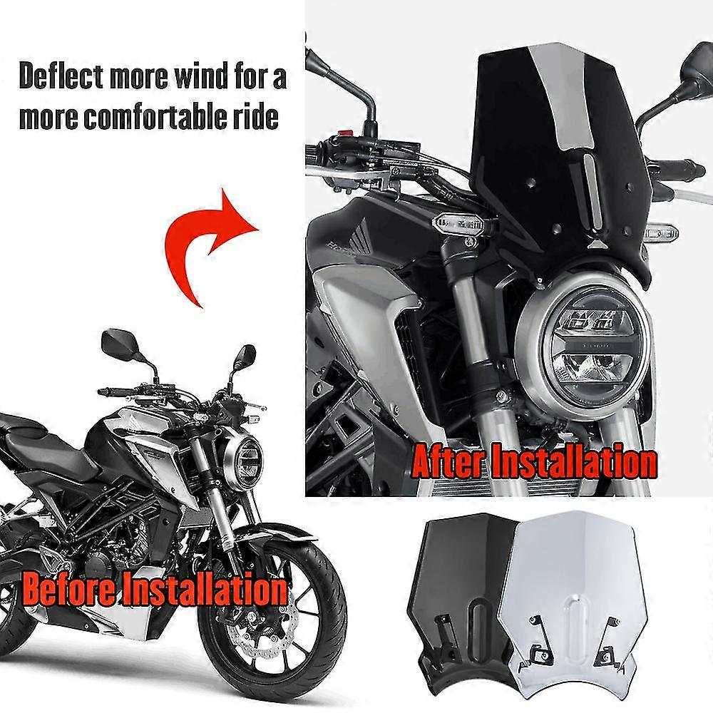 Exquisite Motorcycle Windshield Windscreen Protector For Honda Cb125r ...