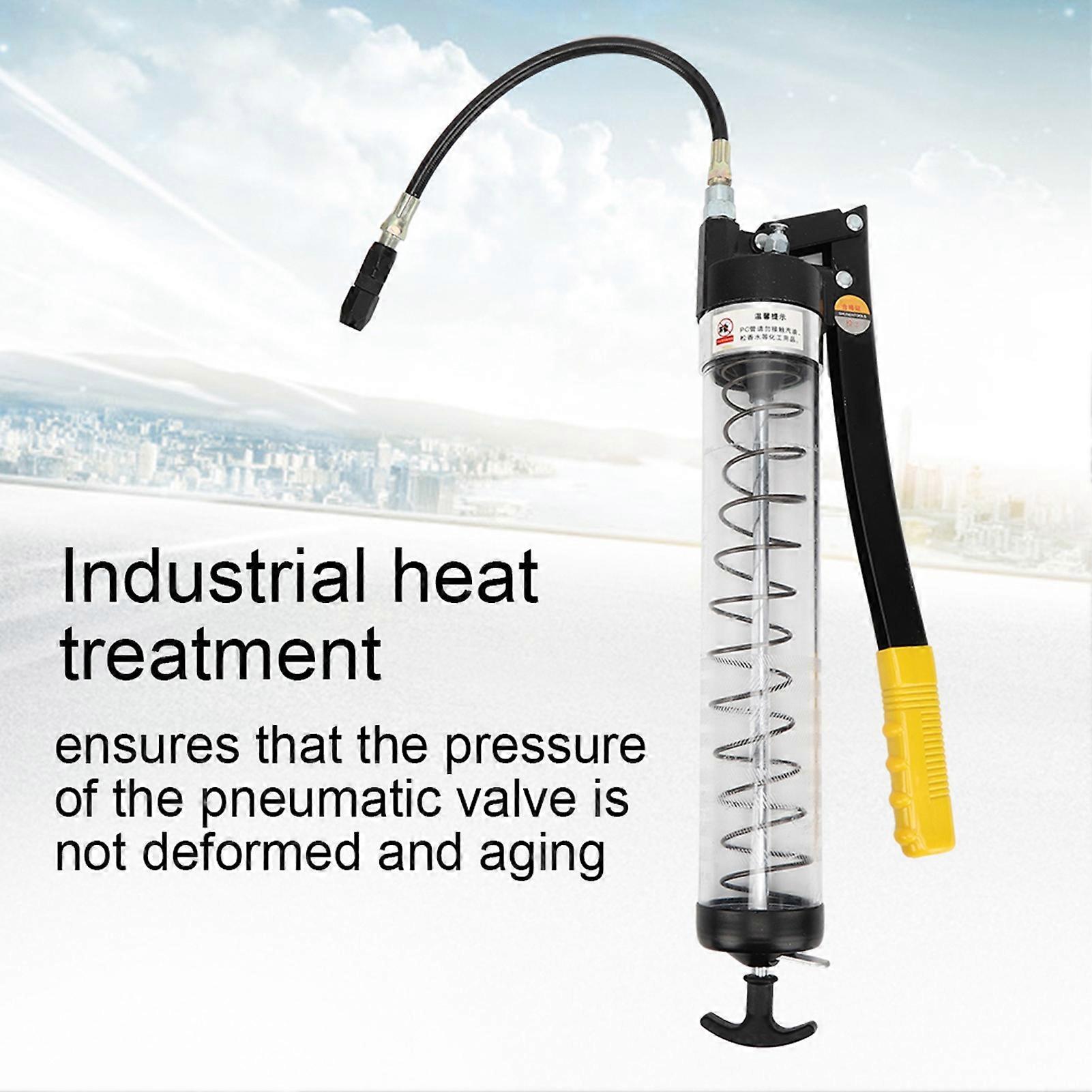 6000PSI Grease Gun Visible Transparent Tube Portable Auto Car Tool ...