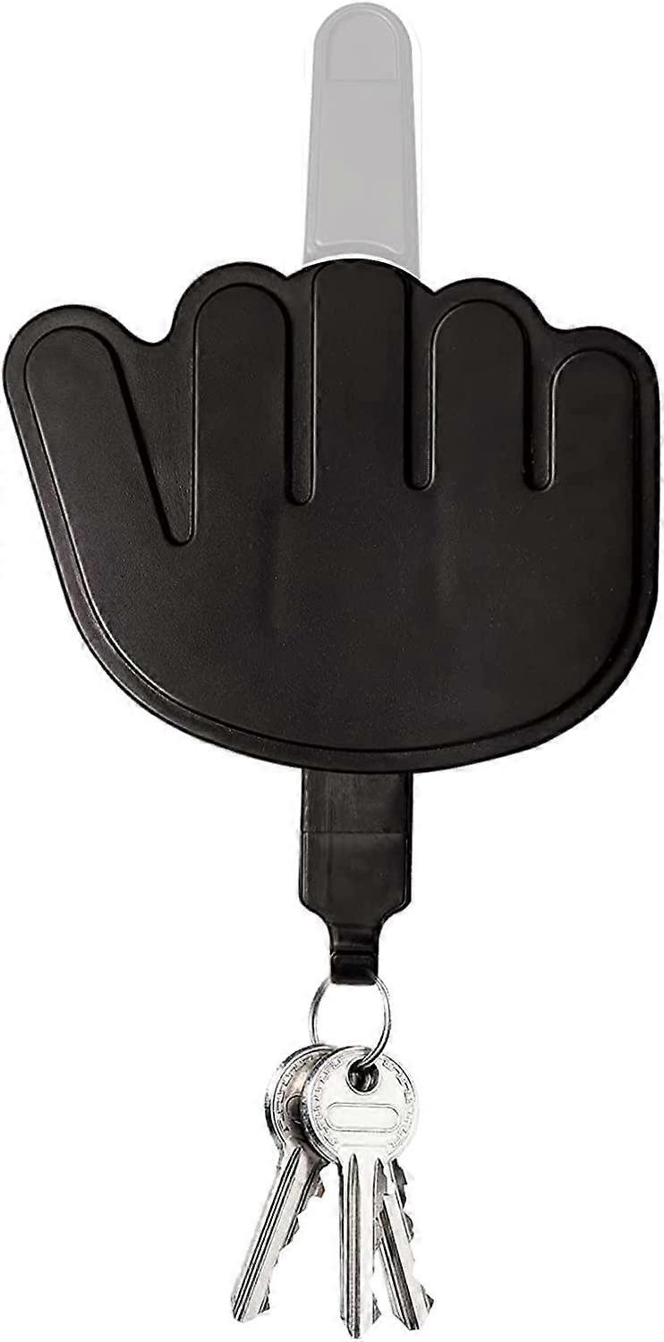Middle Finger Key Hanger Funny Key Holder for Wall, Self Adhesive Nail ...