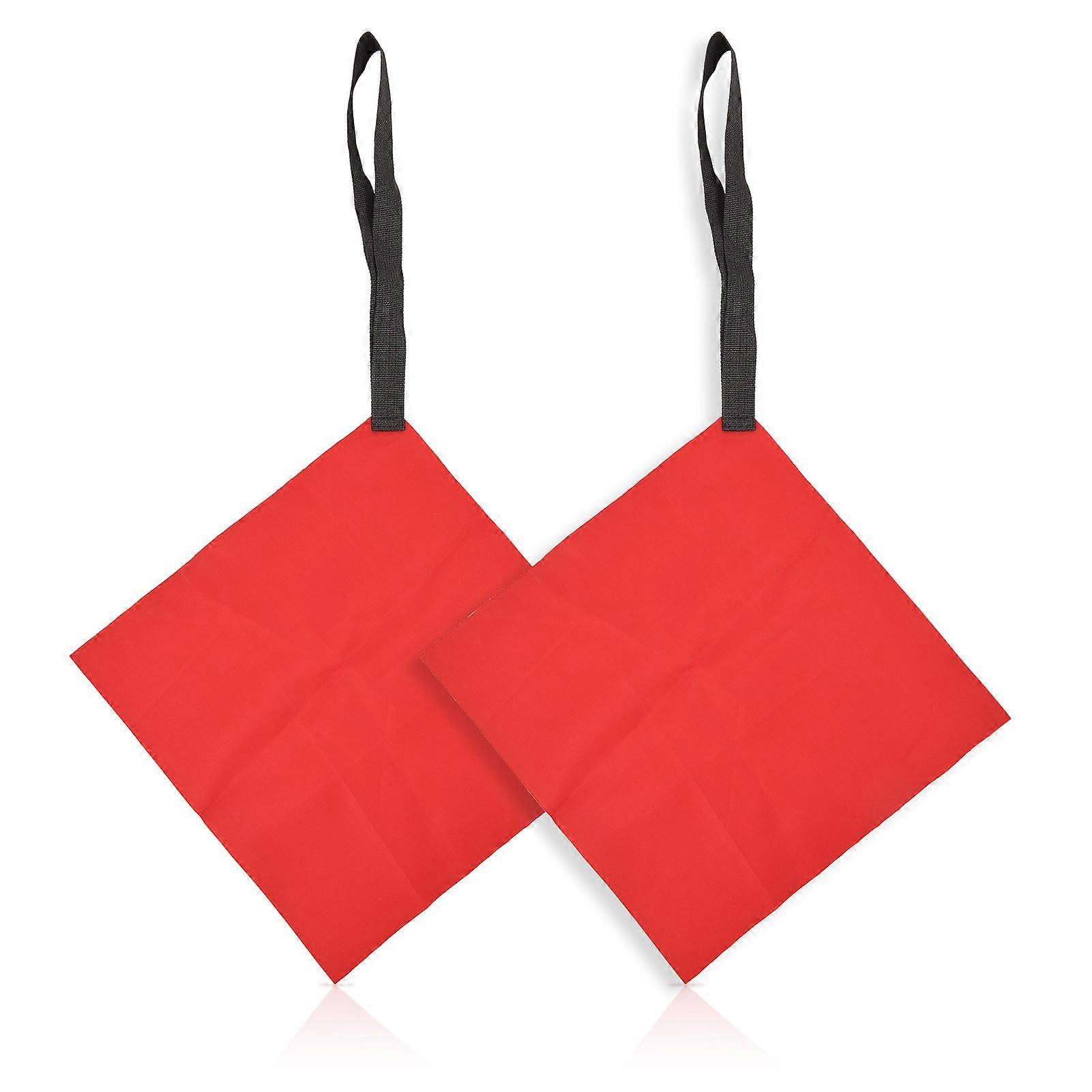 2pcs Kayak Tow Flags Red Safety Hooked Kayak Flag for Boat Canoe ...