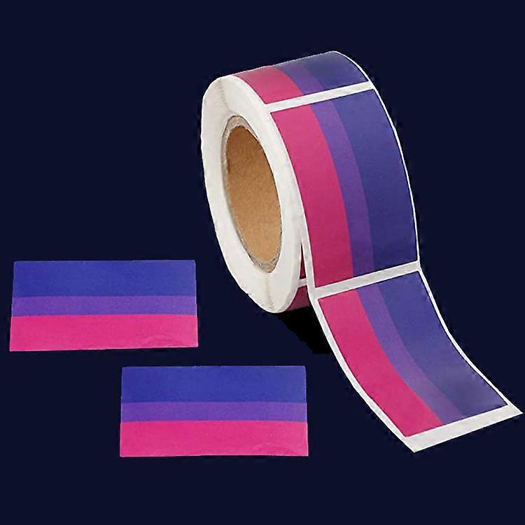 Bisexual Pride Rectangle Stickers for PRIDE Month - Wholesale Bi-Pride ...