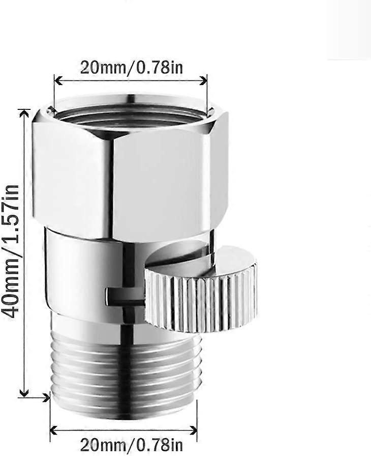 Shut Off Valve 1/2 Brass Shower Head Valve Water Saver Valve | Fruugo UK