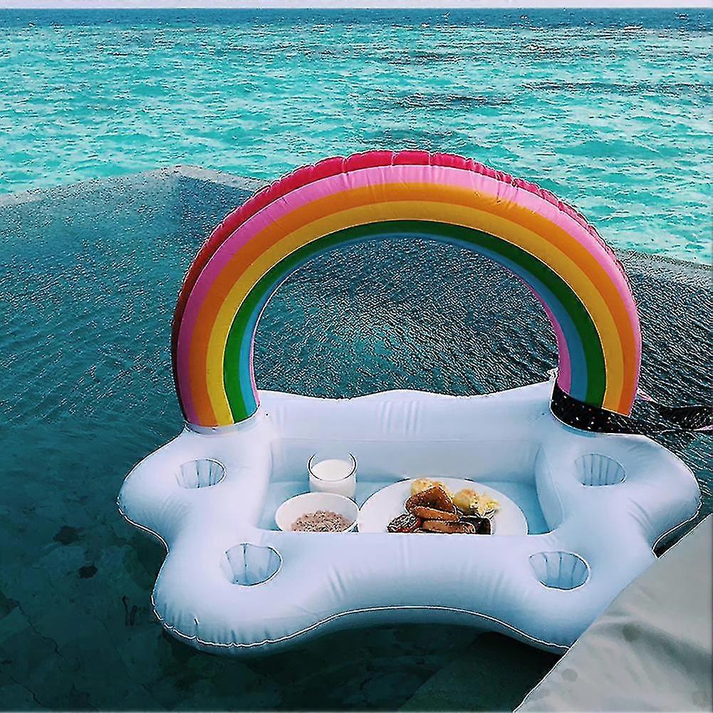 Summer Inflatable Float Beer Drinking Cooler Table Water Play Float ...