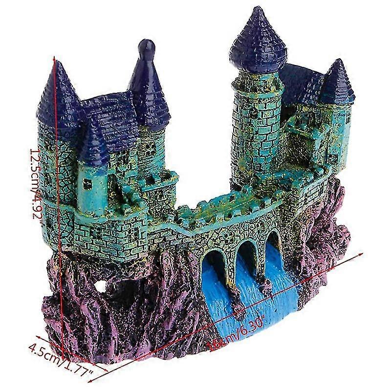 Castles Aquarium Ornament Resin Mythical Magic Castles Decorations Fish ...