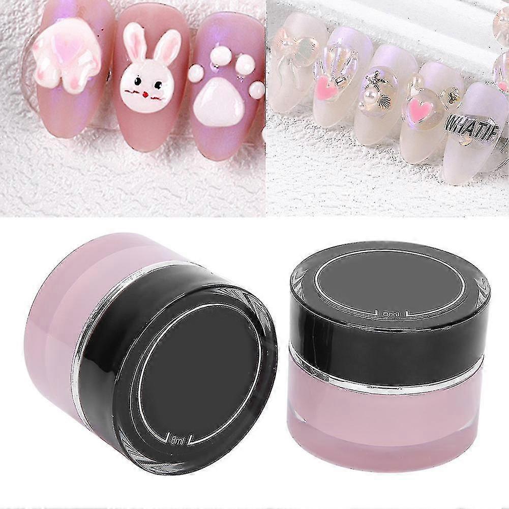 8ml X 2pcs Nail Art Carving Gel 3d Nail Art Diy Emboss Decoration ...