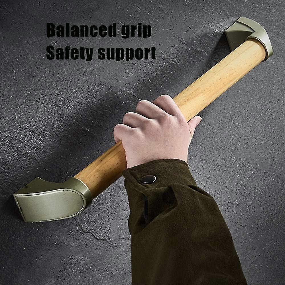 Wooden Grab Bar for Bathroom, Bathtub Shower Handle for Disabled and ...