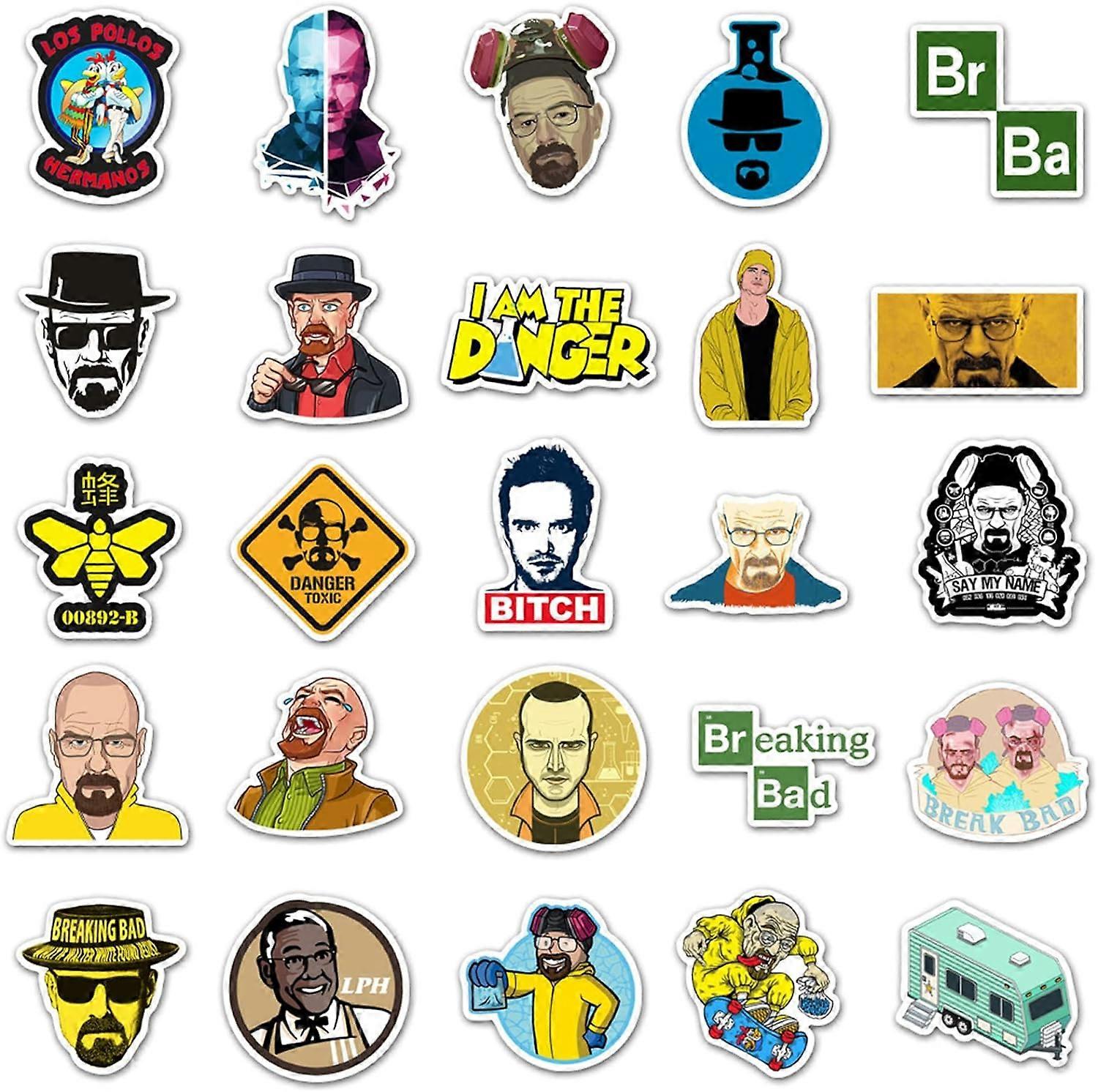 Breaking Bad Stickers 50Pcs TV Show Merchandise Sticker for Water ...