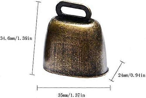 6 Pieces Small Brass Bells Cow Horse Sheep Grazing Copper Bells Pet ...