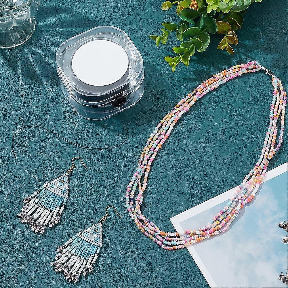 Waxed Cotton Thread Cords Round Black 0.2mm about 218.72 Yards(200m ...