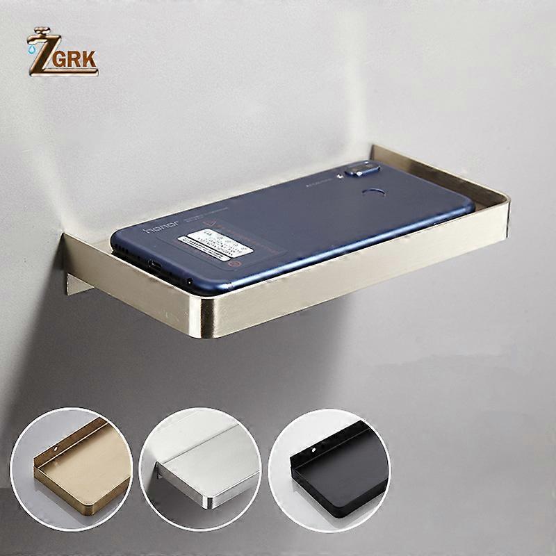 Zgrk Bathroom Shelf Phone Storage Rack Shelves Stainless Steel Phone ...